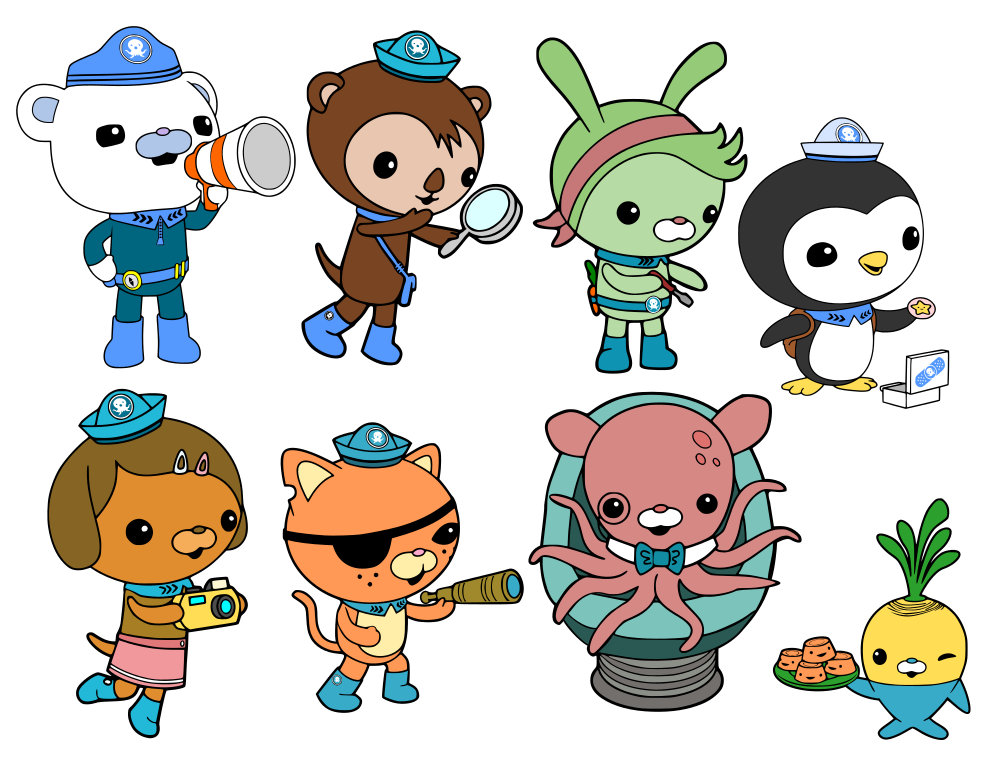 Octonauts Crew and GUPS Disney Junior svg files