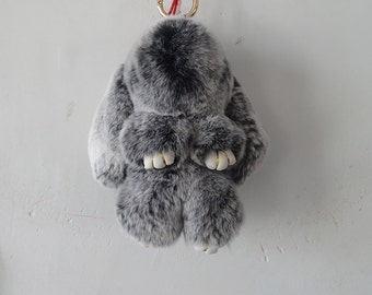 Black stuffed rabbit | Etsy