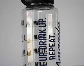 Measure water bottle | Etsy