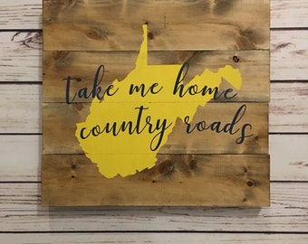 West virginia sign | Etsy