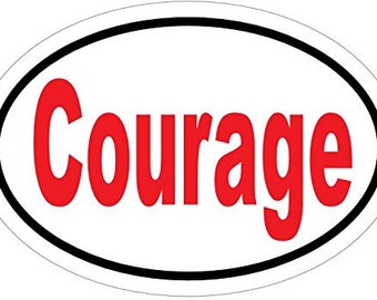 Courage wall decal | Etsy