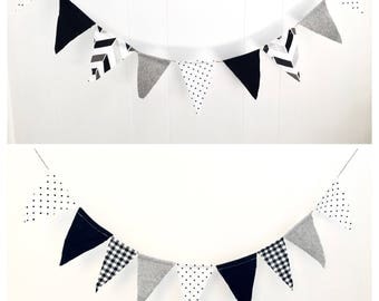 Pink Triangle Flag Banner / Pink Pennant Banner / Pink Bunting