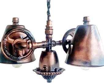 Pipe chandelier | Etsy