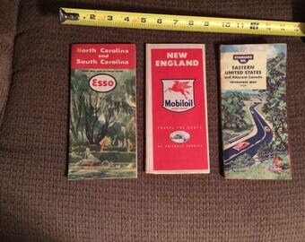 Vintage road maps | Etsy