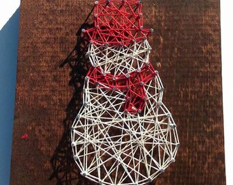 Snowman string art | Etsy