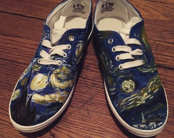 Starry night shoes | Etsy