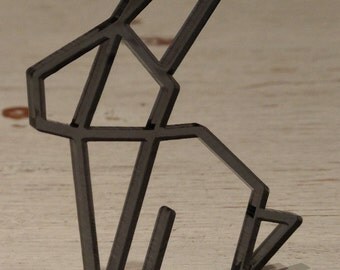 Geometric rabbit | Etsy
