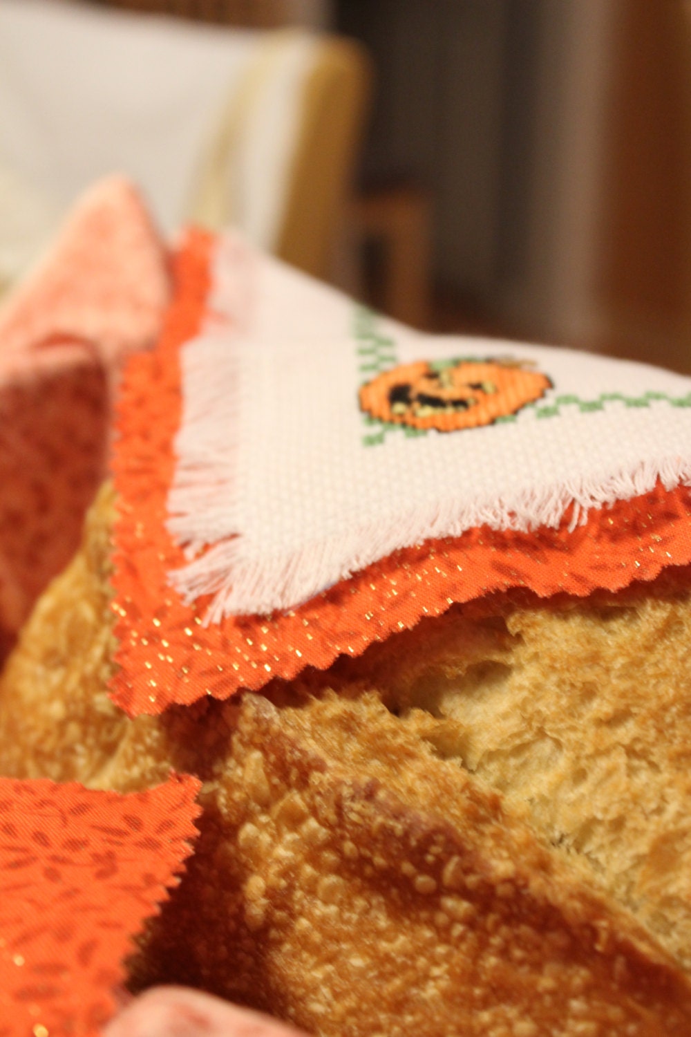Cross Stitch Bread Covers