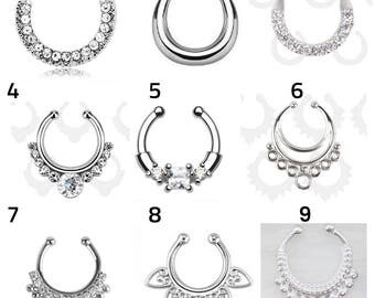 Fake silver ring | Etsy