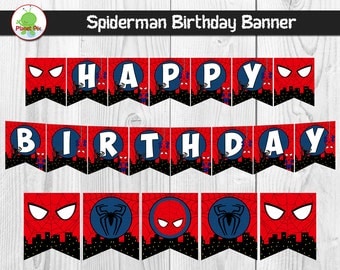 Spiderman banner | Etsy