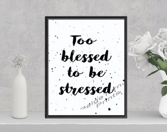 Too blessed | Etsy