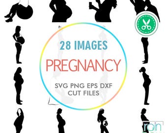 Pregnant clipart | Etsy