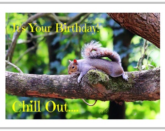 Relax birthday card | Etsy