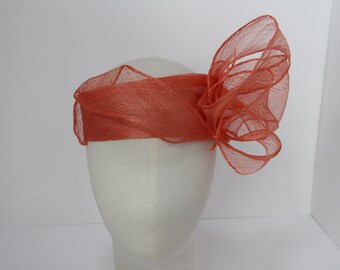 Orange fascinator | Etsy