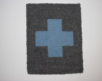 Swiss cross rug | Etsy