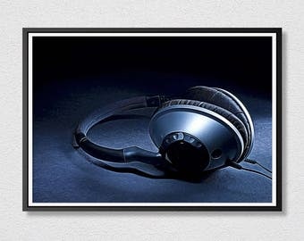 Headphones art | Etsy
