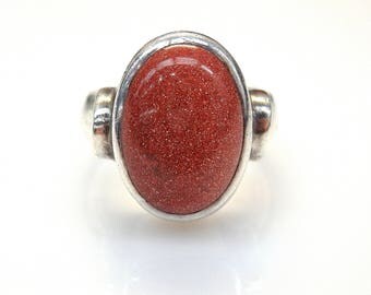 Gold sandstone ring | Etsy