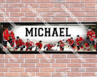 Blackhawks frame | Etsy