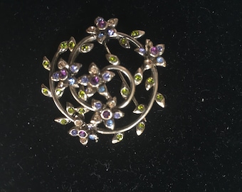 Monet flower brooch | Etsy