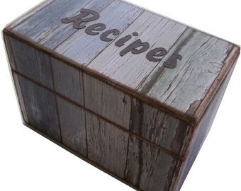 Unique recipe card box related items | Etsy