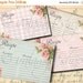VINTAGE RECIPE CARDS Collage Digital Images printable