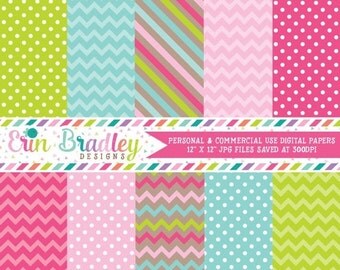 70% OFF SALE Ladybug Digital Paper Pack with by ErinBradleyDesigns
