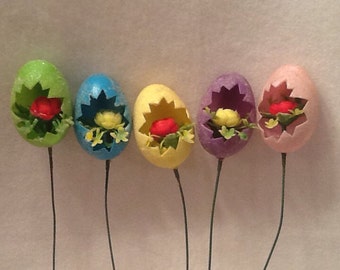 Easter floral picks | Etsy