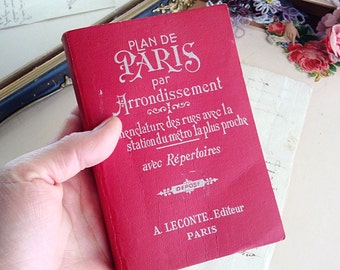 Paris street map | Etsy