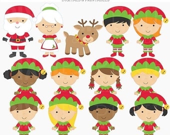 Elf clipart | Etsy