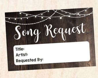 Song request | Etsy