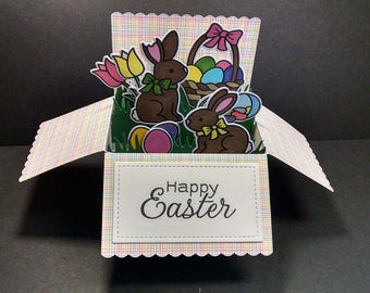 Easter pop up card | Etsy