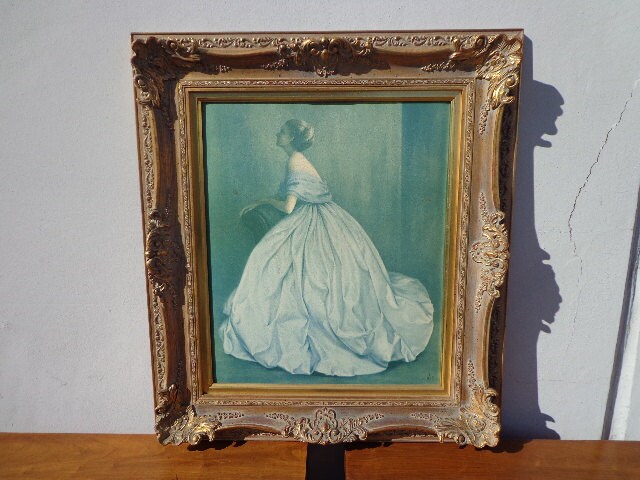 Sound of Music Portrait Framed JPL 1969 Victorian Gold Gilt