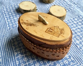 Swedish wooden box | Etsy