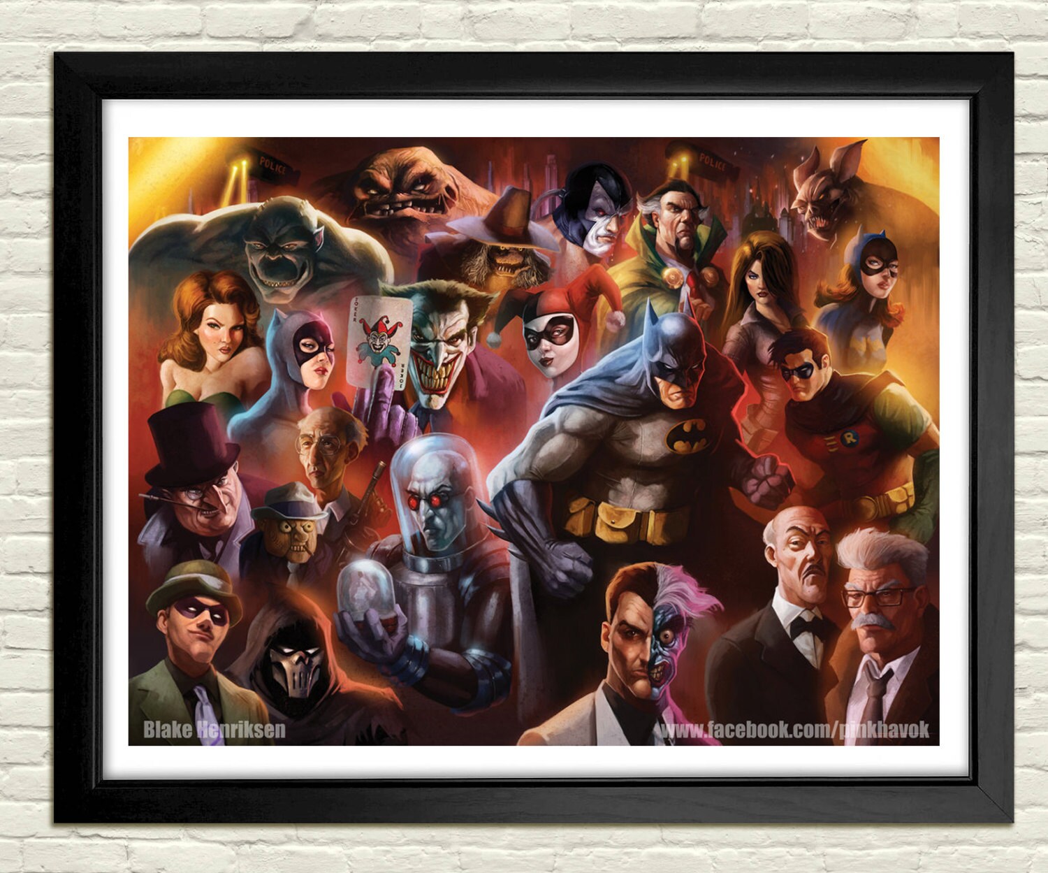 Batman: The Animated Series Poster Signed and Numbered