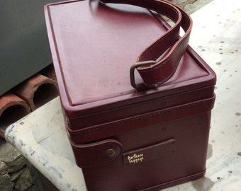 Leather train case | Etsy