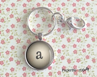 Typewriter key ring | Etsy