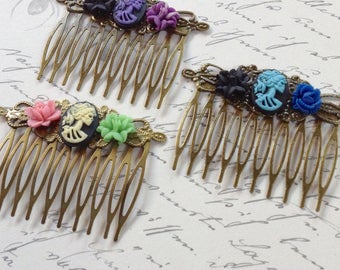 Colorful hair comb | Etsy