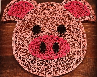 Pig string art | Etsy