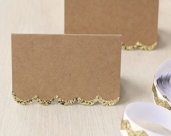 Glitter name cards | Etsy