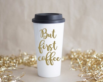 Coffee travel mug | Etsy