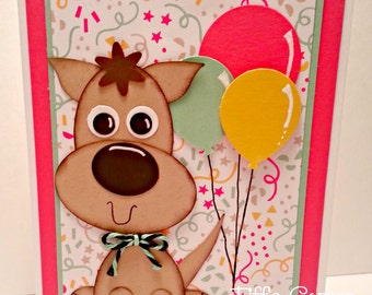Puppy birthday card | Etsy