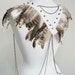 Leather & Feather bralette top Boho lingerie mad max by LoveKhaos