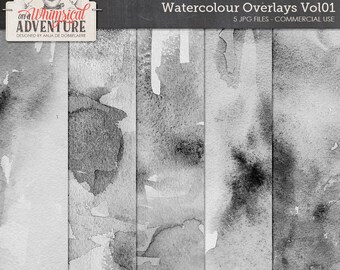 Watercolor overlay | Etsy
