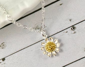 Sunflower necklace | Etsy