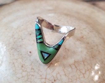 Unique v shaped ring related items | Etsy