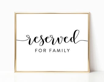 Reserved table signs | Etsy
