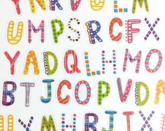 Alphabet stickers | Etsy