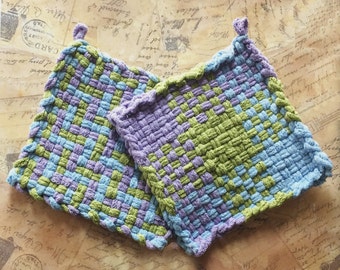 Loom potholder | Etsy