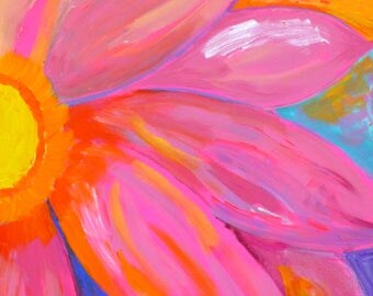 Daisy painting | Etsy