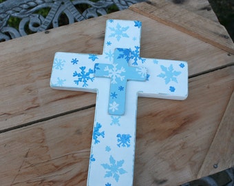 Snowflake cross | Etsy